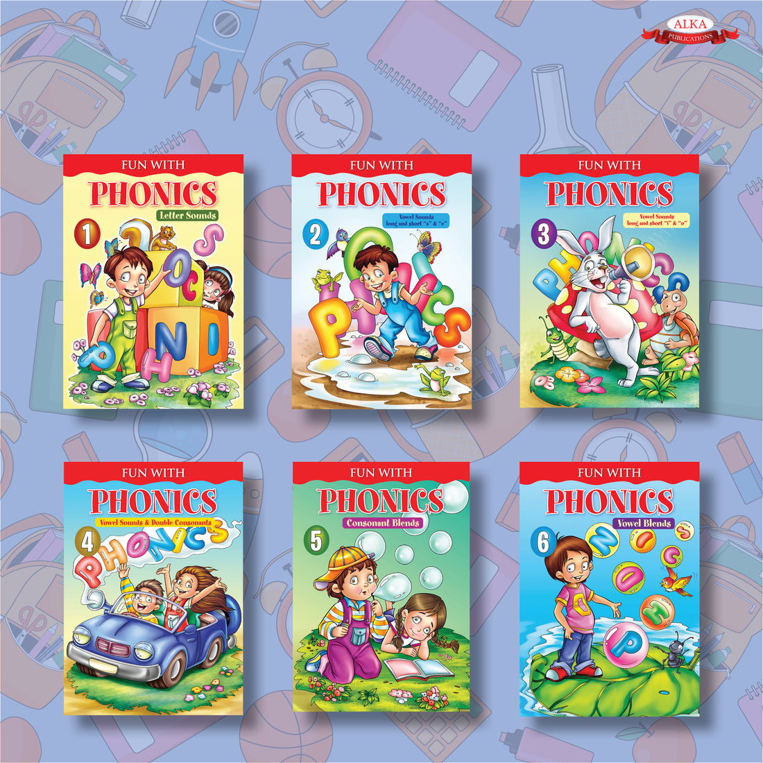 Fun with phonics (6 Titles) – Alka Publications